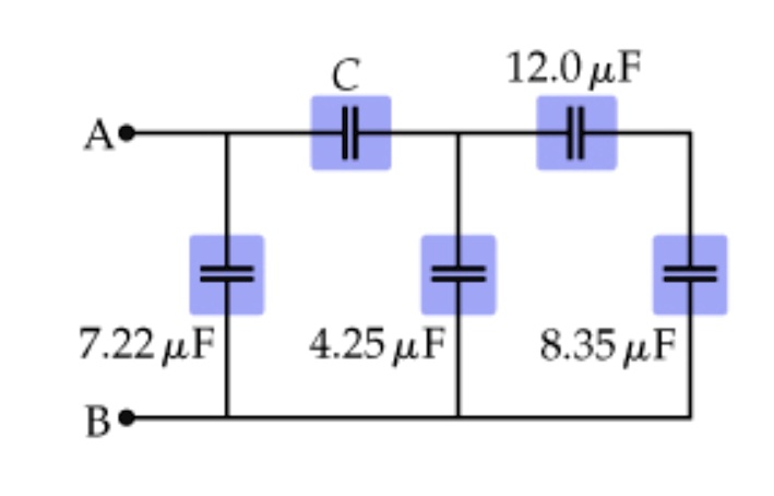 SOLVED: The equivalent capacitance of the capacitors shown in the figure (Figure 1) is 13.3 Î¼F ...