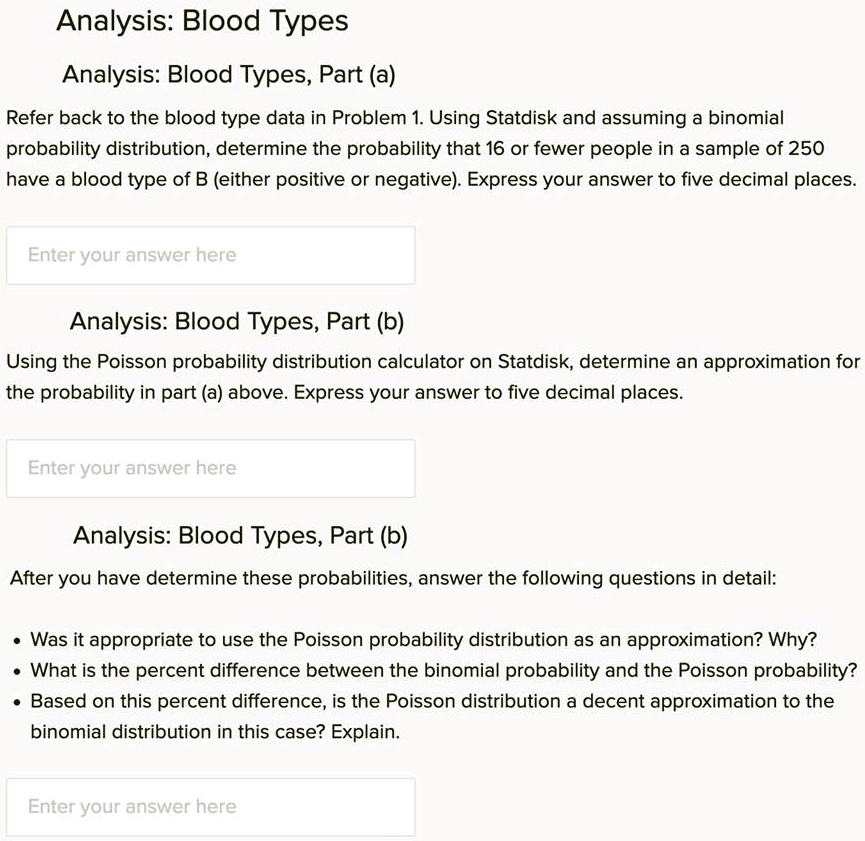 analysis blood types analysis blood types part a refer back to the ...