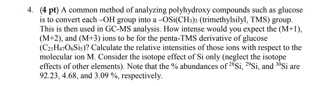 SOLVED: A common method of analyzing polyhydroxy compounds such as ...
