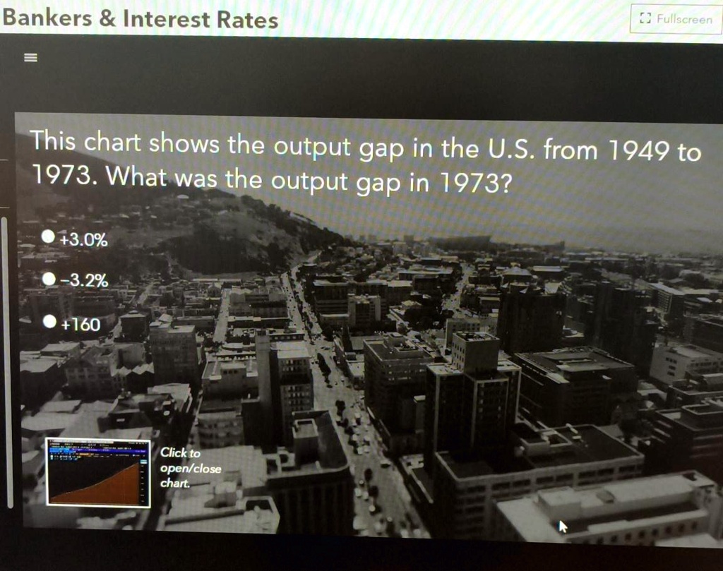 SOLVED: Bankers Interest Rates This chart shows the output gap in the U ...