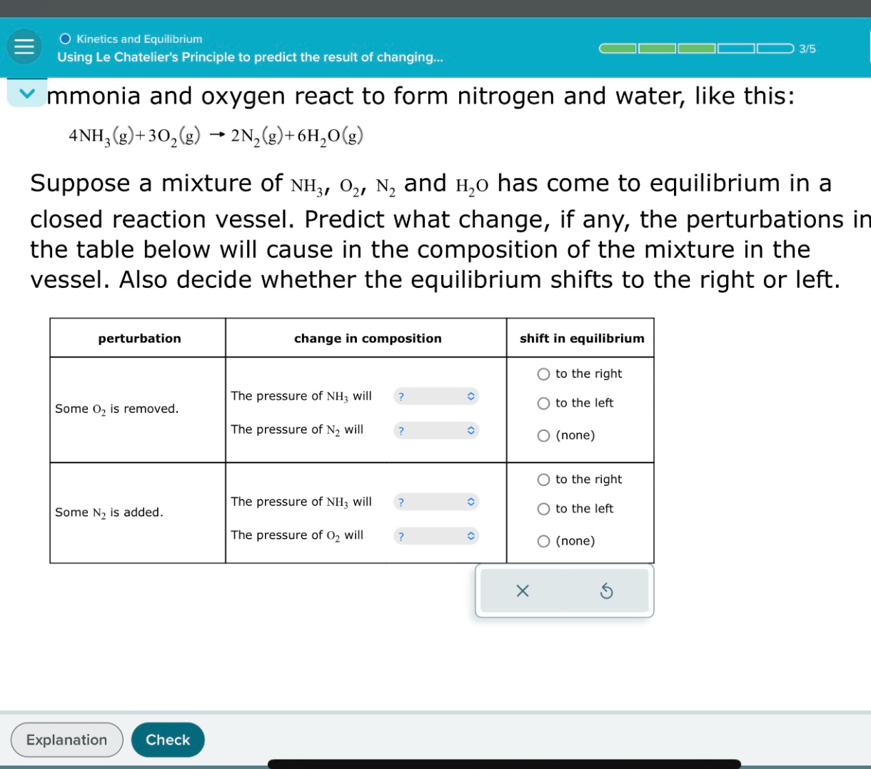 Kinetics and Equilibrium Using Le Chatelier's Principle to predict the ...