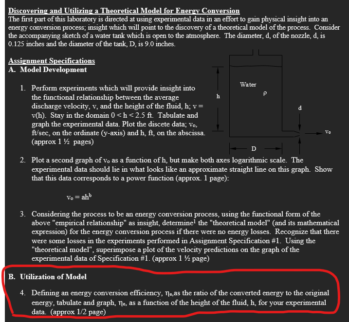 Discovering and Utilizing a Theoretical Model for Eneroy Conversion The ...