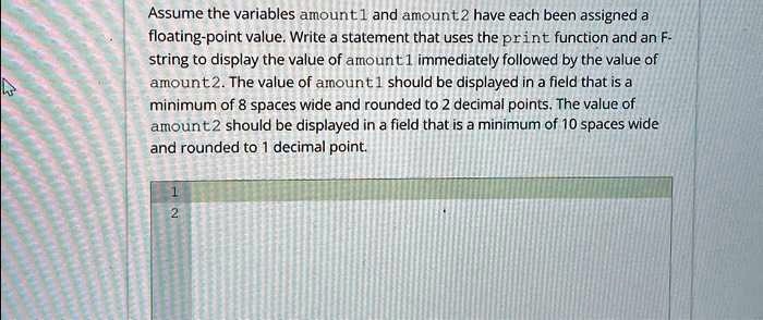 SOLVED: Solve correctly don't rush too much my grade depends on this Assume the variables ...
