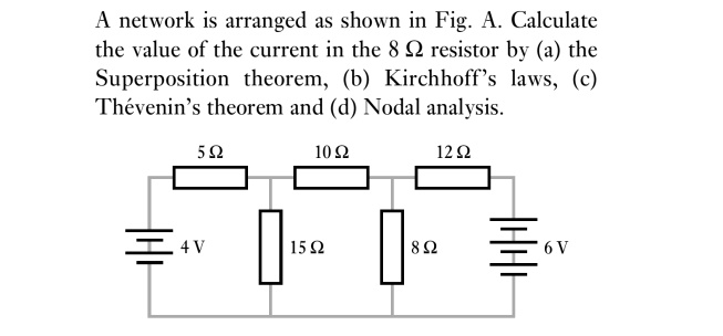 Solved A Network Is Arranged As Shown In Fig A Calculate The Value