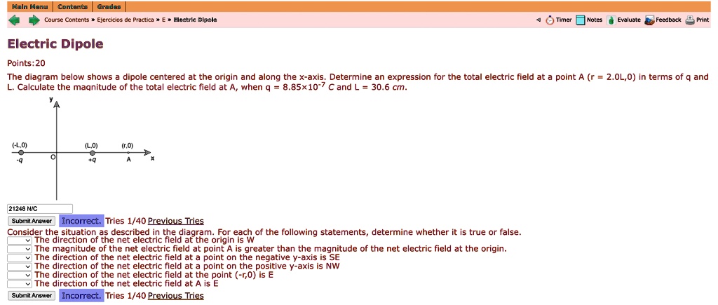 main menu contents grades course contents ejercicios de practica e ...