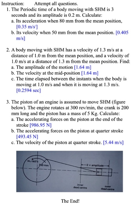 SOLVED: Instruction: Attempt all questions. 1. The Periodic time of a ...