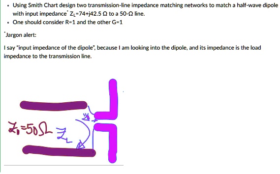 Using Smith Chart design two transmission-line impedance matching ...