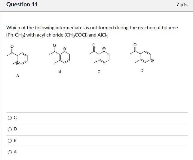SOLVED: Question 11 7 pts Which of the following intermediates is not ...