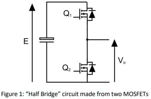 E Q? V? Q? Figure 1: "Half Bridge" circuit made from two MOSFETs