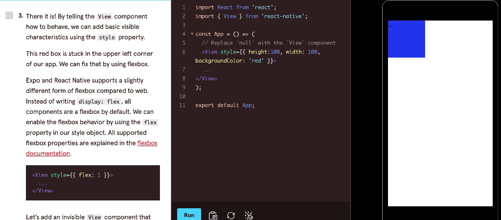 Import React From React Import View Fromreactnative 3 There It Is By Telling The View Component