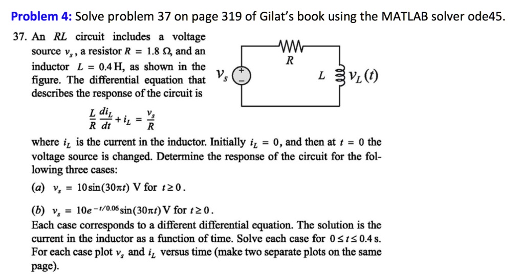 SOLVED: IN MATLAB Problem 4: Solve problem 37 on page 319 of Gilat's ... SOLVED: IN MATLAB Problem 4: Solve problem 37 on page 319 of Gilat's ...