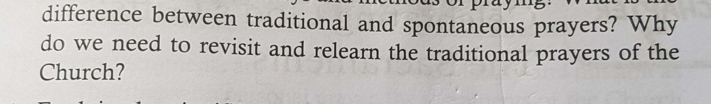 [GET ANSWER] difference between traditional and spontaneous prayers ...