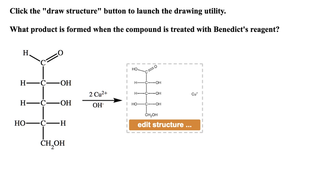 SOLVED: Click the "draw structure" button to launch the drawing utility: What product is formed ...