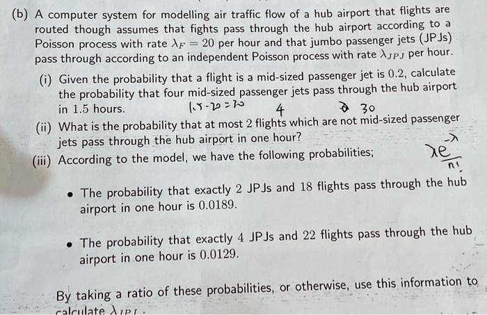 (b) A computer system for modelling air traffic flow of a hub airport ...