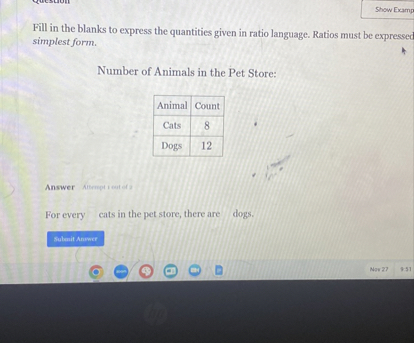 SOLVED: Show Examp Fill in the blanks to express the quantities given ...