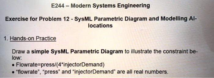 E244 - Modern Systems Engineering Exercise for Problem 12 - SysML ...