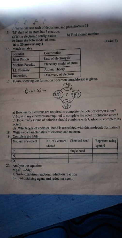 pls answer 17 b write one use each of deutirium unde phosphorous j l ...