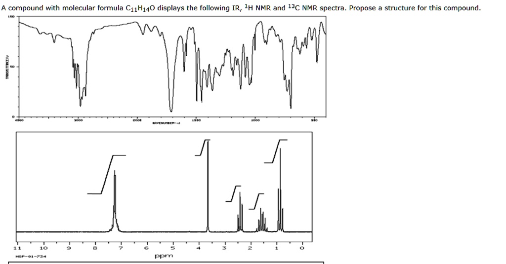 a compound with molecular formula c11h140 displays the following ir 1h ...