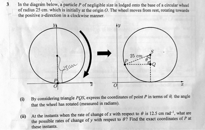 SOLVED: In the diagram below; particle P of negligible size is lodged ...