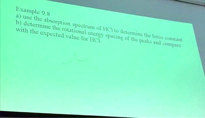 SOLVED: Example 9.8 a) use the 6) determine absorption with the ...