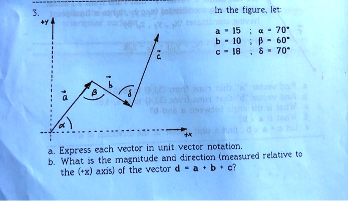 in the figure let 15 10 18 70 60 70 z ot xd 0 t express each vector in unit vector notation what ...