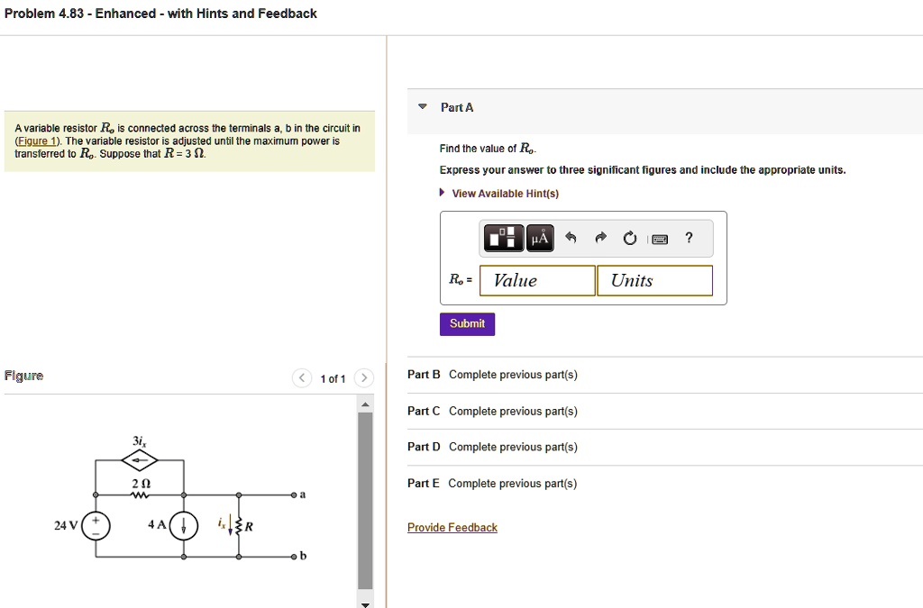 [GET ANSWER] Problem 4.83 - Enhanced - with Hints and Feedback Part A A ...