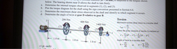 SOLVED: Determine the internal torques observed in segments (1, (2, and ...