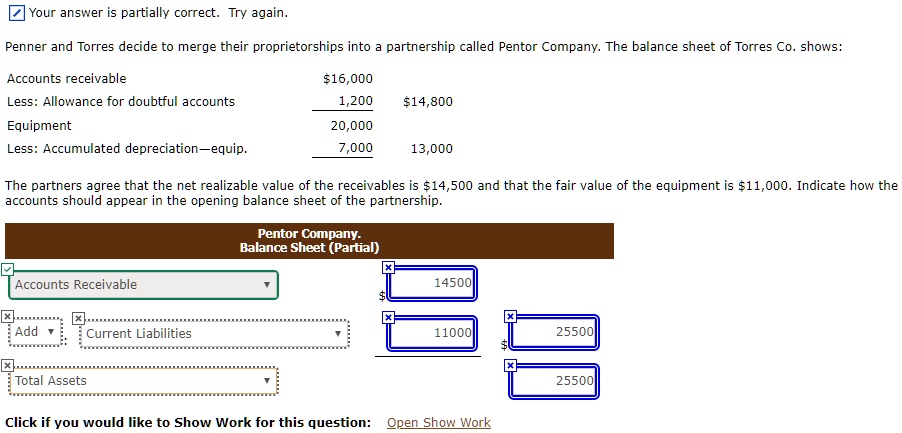 your answer is partially correcttry again penner and torres decide to ...