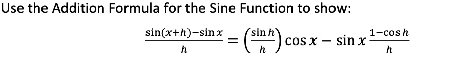 SOLVED: This is trig please address it as such. Use the Addition ...