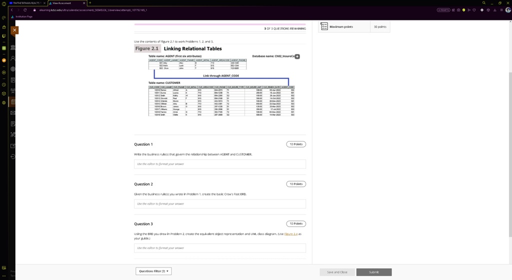 Use the contents of Figure 2.1 to work Problems 1, 2 and 3. Figure 2.1 ...