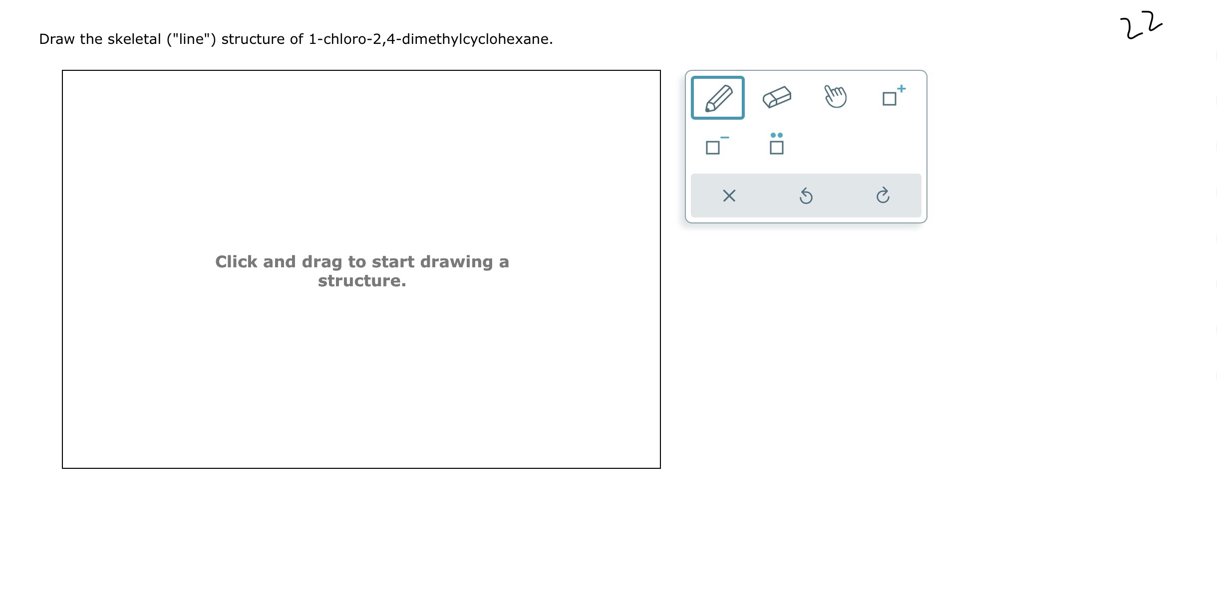 SOLVED: Draw the skeletal ("line") structure of 1-chloro-2,4 ...