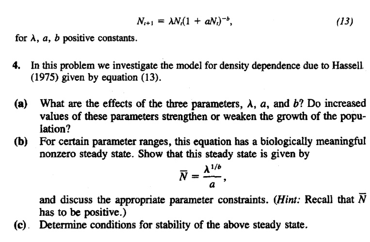 SOLVED: /bar (N)=(lambda ^((1)/(b)))/(a), and discuss the appropriate parameter constraints ...