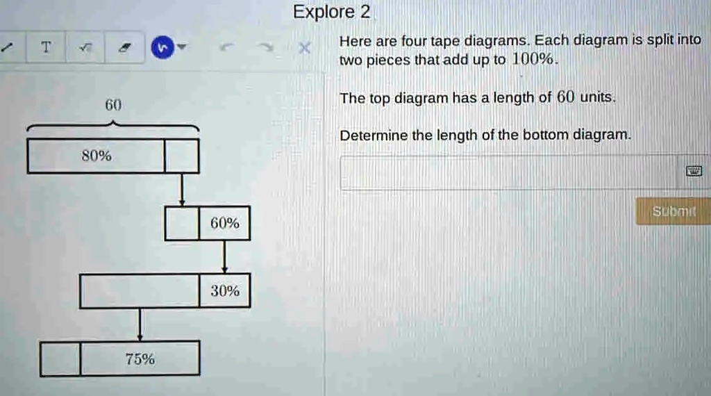 explore 2 here are four tape diagrams each diagram is split into two ...
