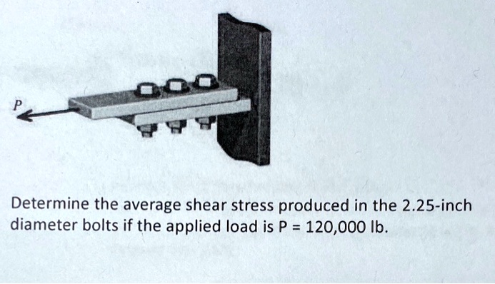 Determine the average shear stress produced in the 2.25-inch diameter ...