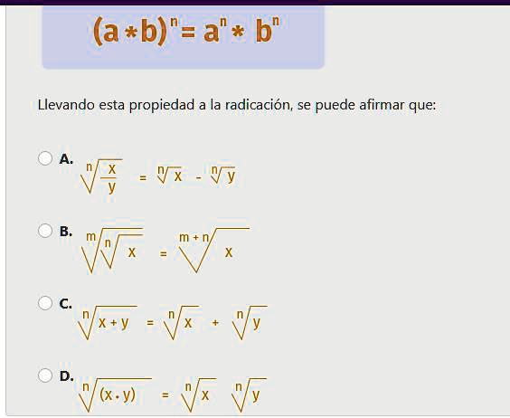 para facilitar el desarrollo de ejercicios de potenciacion y radicacion se han establecido ...