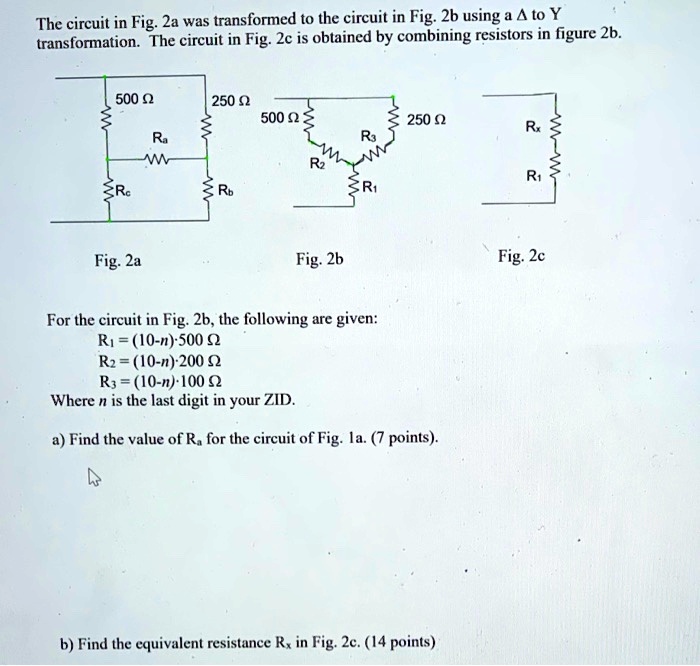 The circuit in Fig. 2a was transformed to the circuit in Fig. 2b using ...
