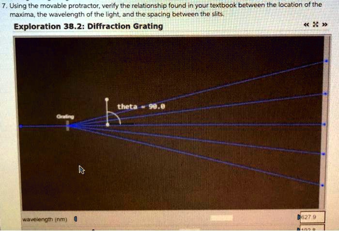 SOLVED: Using the movable protractor, verify the relationship found in your textbook between the ...