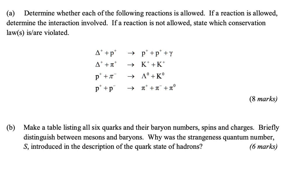 SOLVED: (a) Determine whether each of the following reactions is ...