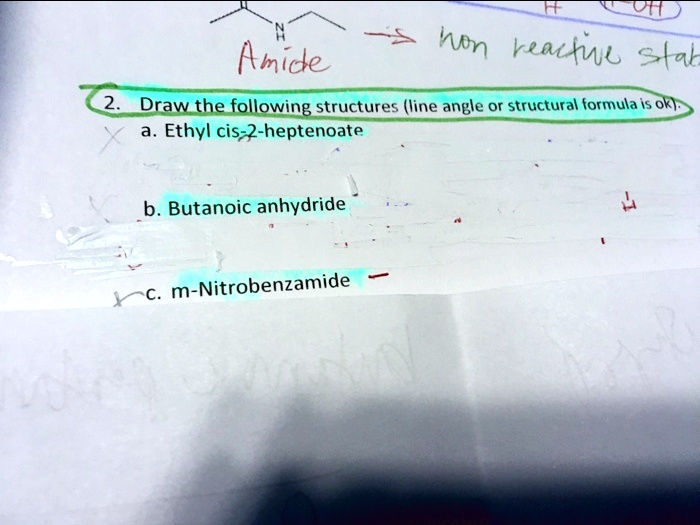 SOLVED:Amidke hn keachiu efal Draw the following structures (line angle ...