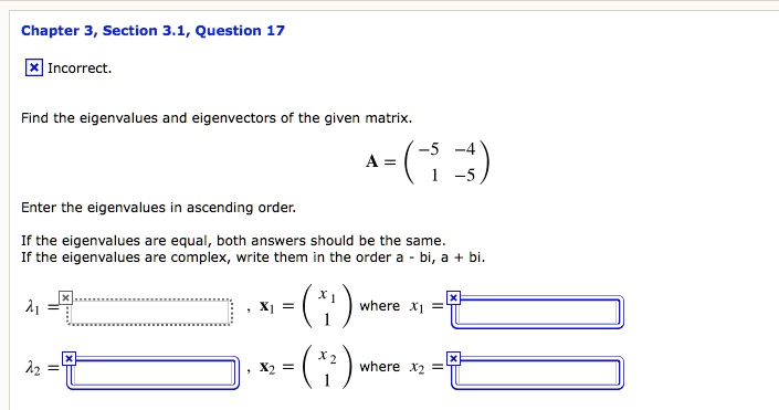SOLVED: Chapter 3, Section 3.1, Question 17 Incorrect: Find the ...