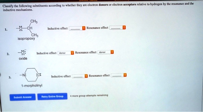SOLVED:acconding #bether thcy an electron donon electron acceptors ...
