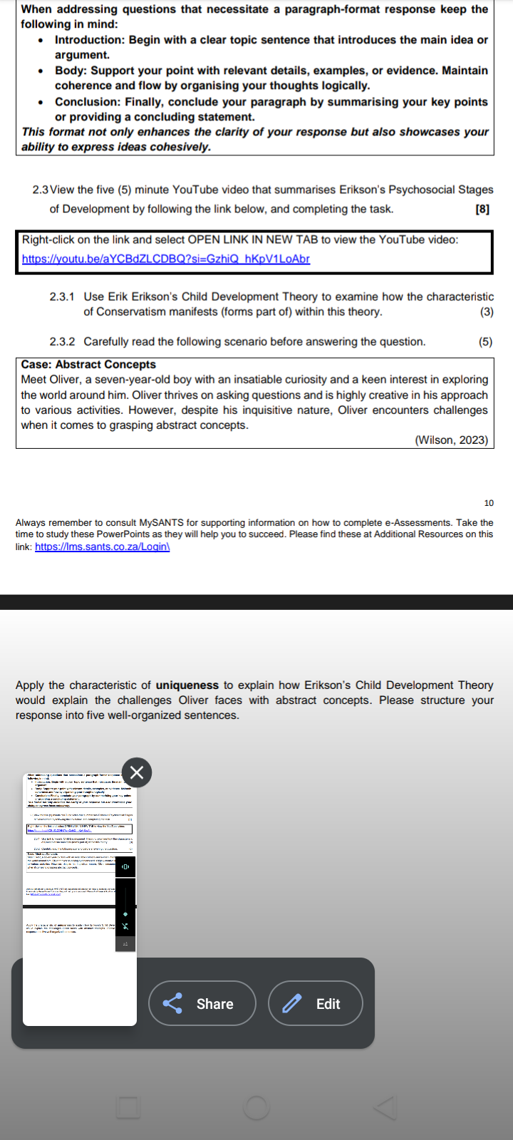 When addressing questions that necessitate a paragraph-format response keep the following in ...