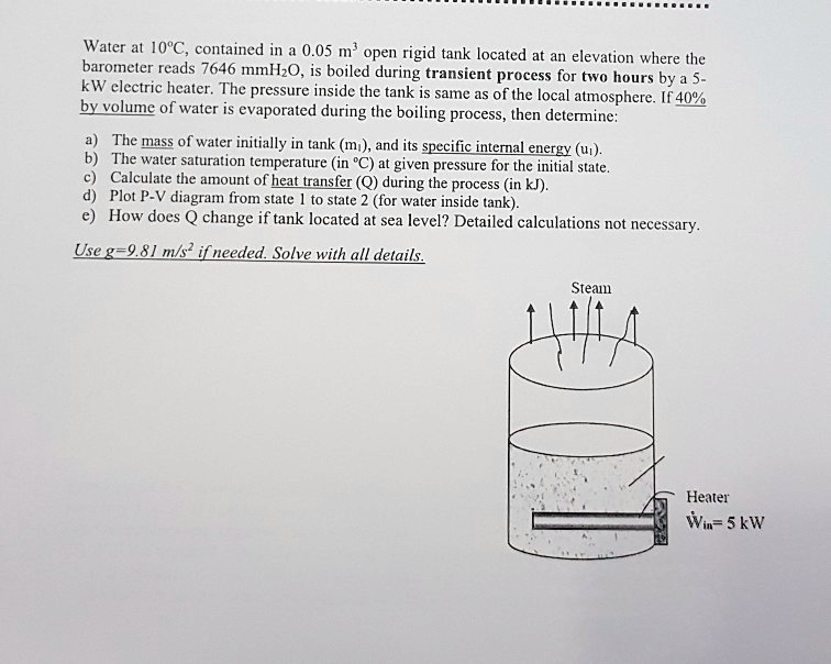 SOLVED: Engineering Thermodynamics,Please can you solve it as fast as ...
