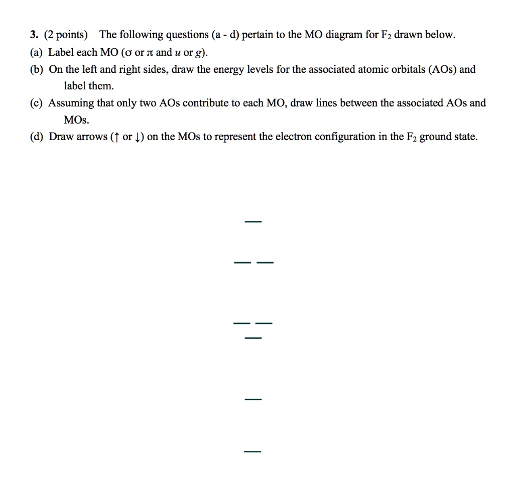 SOLVED: 3. (2 points) The following questions (a - d) pertain to the MO ...