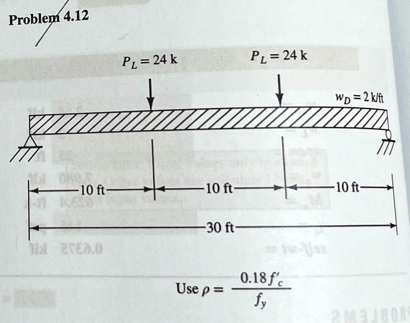 Design rectangular sections for the beams, loads, and Ï values shown ...