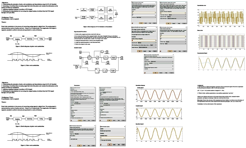 objectives 1 understanding the principles of pulse code modulation and ...