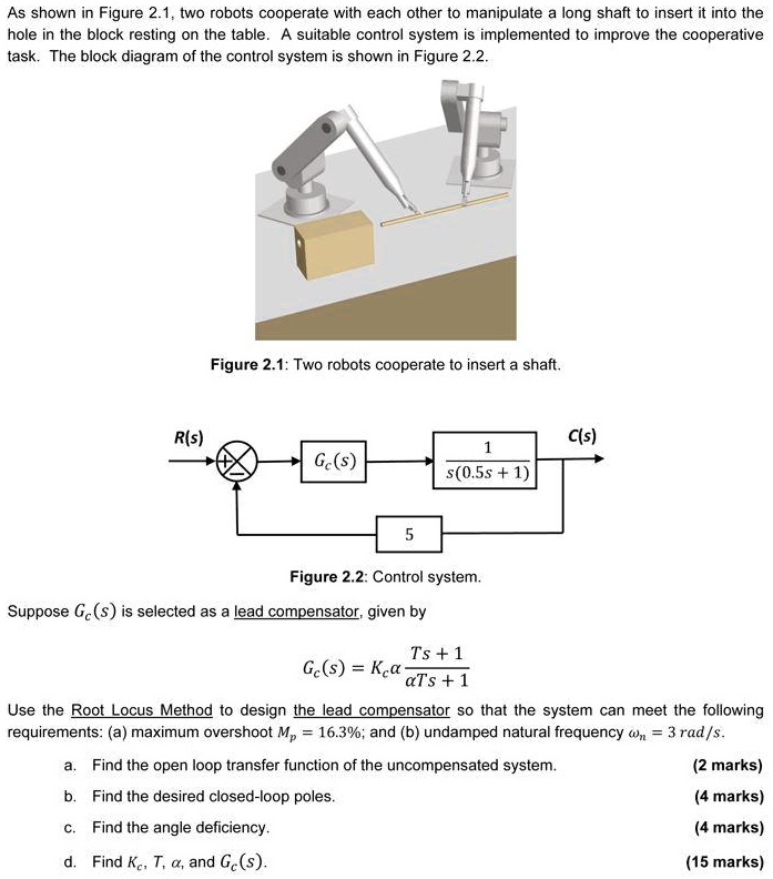 As shown in Figure 2.1, two robots cooperate with each other to ...