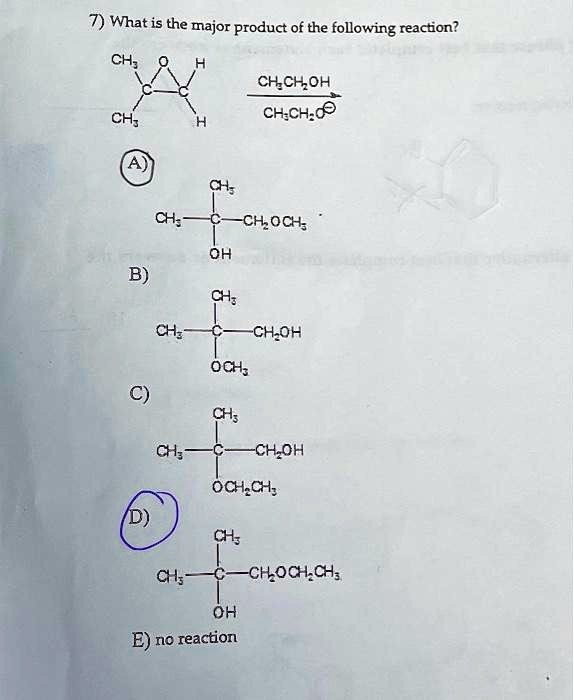 SOLVED: Can you write the reaction mechanism for this, please? 7) What ...