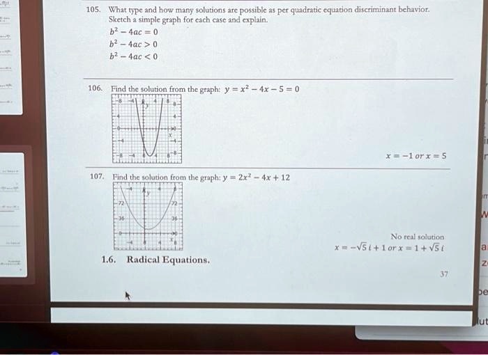 SOLVED: 105.What type and how many solutions are possible as per ...