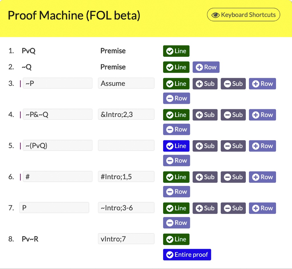 Complete this formal proof following all conventions from the textbook ...